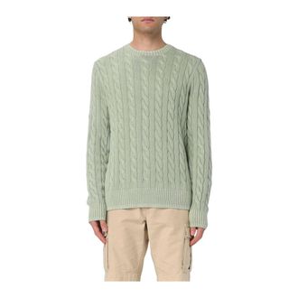 Polo Ralph Lauren Homme, Pulls, Vert, Taille: XL Pull en coton à maille torsadée