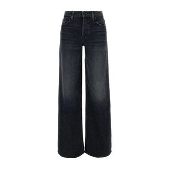 Mother The Ditcher Wide Leg Jeans - Femme - Jeans - Noir - Taille: W27