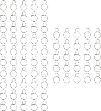 Milisten 120 St&uuml;ck Kristallclips F&uuml;r Kronleuchter Befestigung Metallclips Deckenlicht Zubeh&ouml;r F&uuml;r Innenbeleuchtung Sicheres Verbinden Von Kristalllampen