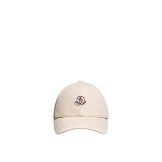 Moncler Moncler Casquette En Gabardine, Femme, Blanc, Taille: Uni