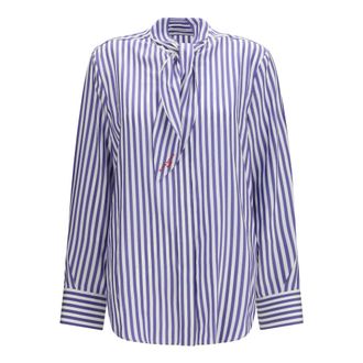 Givenchy Cocoon Hemdbluse mit Schleife - - Blouses & Shirts - Damen - Blau - XS