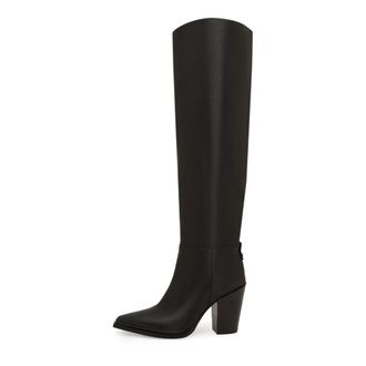 Cesare Gaspari Kniehohe Lederstiefel - - Shoes - Damen - Schwarzk - 37 EU