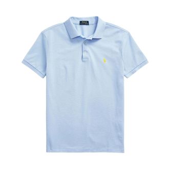 Ralph Lauren Slim-Fit Stretch Piqu&eacute; Polo - - Tops - Herren - Blau - M