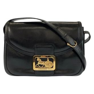 Celine Sac bandouli&egrave;re en cuir Pre-owned - Femme - Pre-owned - Noir - Taille: ONE Size