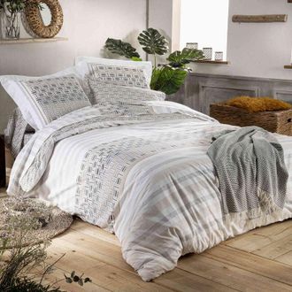Tradilinge Tradilinge - Parure de lit Diego gris 140x200 cm
