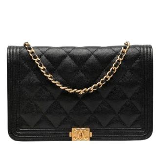 Chanel Pre-owned Boy Wallet on Chain - Femme - Pre-owned - Noir - Taille: ONE Size