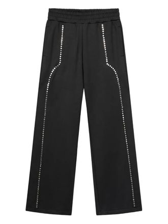 Rough. pantalon à détails de perles - Noir