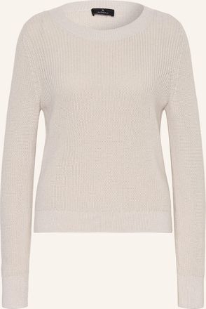 Monari Monari Pullover Mit Glitzergarn weiss