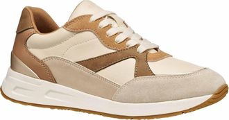 Geox Damen D BULMYA Sneaker, Beige, 35 EU