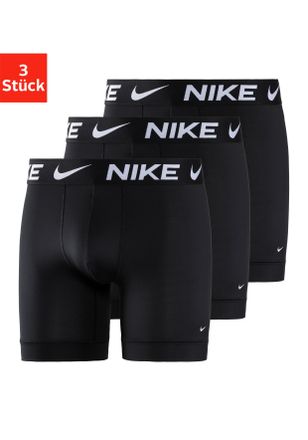 Nike Boxer NIKE UNDERWEAR BOXER BRIEF 3PK, Herren, Gr. XL, 3 Stk., schwarz, Jersey, Obermaterial: 92% Polyester, 8% Elasthan, körpernah, Unterhosen, mit Lo