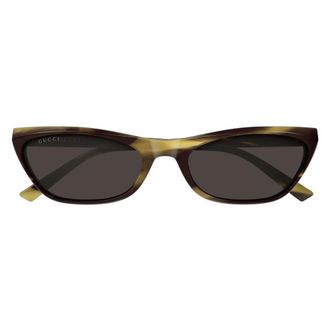 Gucci Geometrische Sonnenbrille - - Accessories - Damen - Braun - 56 MM