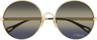 Chlo&eacute; unisex, Accessoires, Jaune, Taille: 59 MM Lunettes de soleil rondes oversize