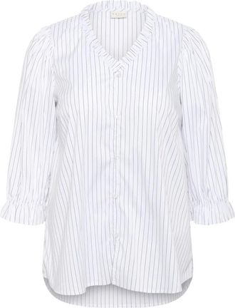 Kaffe Curve Femme, Blouses et Chemises, Blanc, Taille: 46 FR Blouses