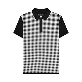 Lambretta Poloshirt Rundum bedruckt f&uuml;r Herren (Schwarz)