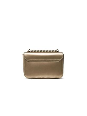 Furla Womens Crossbody Bag Gold Leather - Crossbody-Bags