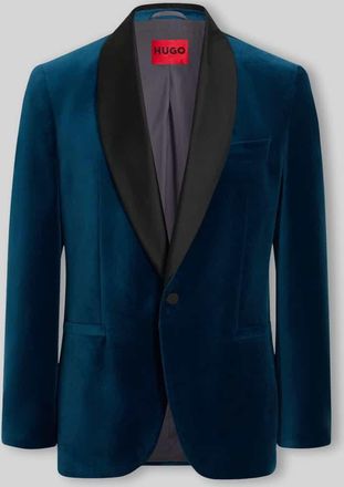 HUGO BOSS Slim Fit Smoking mit Samtstruktur