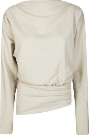 Andamane Femme, Pulls, Beige, Taille: 42 FR Haut élégant pour un look tendance