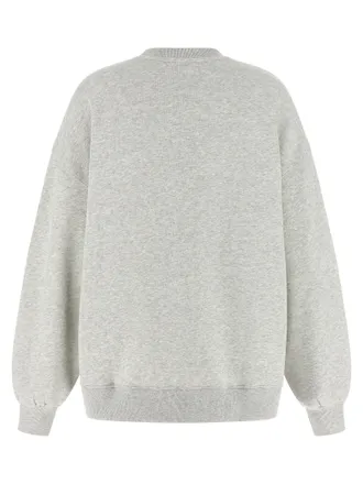 Rotate Logo-Embroidered Cotton Sweatshirt - Beige