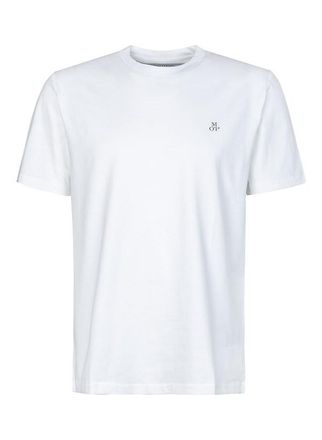 Marc O'Polo Herren T-Shirt wei&szlig; Baumwolle