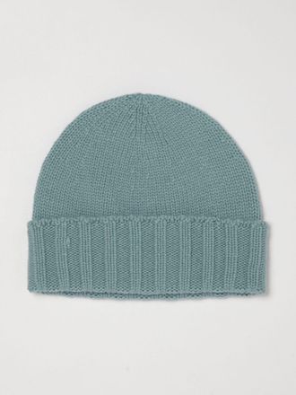 Drumohr Bonnet en pur cachemire tricot&eacute; en c&ocirc;tes avec revers