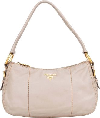 Prada Crossbody Bags - Prada Classic Leather Hobo Bag - Gr. unisize - in Bunt - f&uuml;r Damen