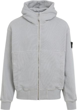 Stone Island Kapuzenjacke mit Reißverschluss - Grau