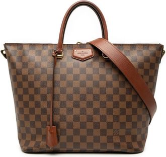 Louis Vuitton Hobo Bags - Damier Ebene Belmont MM - Gr. unisize - in Braun - f&uuml;r Damen