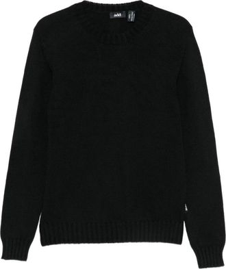 Add Pull &agrave; col rond c&ocirc;tel&eacute; - Homme - Pulls - Noir - Taille: XL
