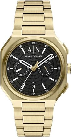 A|X Armani Exchange Montre bracelet octogonale - Homme - Accessoires - Jaune - Taille: ONE Size
