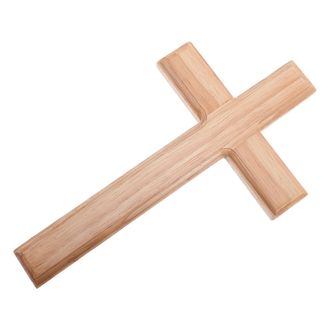 Cabilock Holz Wandkreuz Handpoliert Nat&uuml;rliche Maserung Christliches Wanddekor F&uuml;r Zuhause Kirche Wohnzimmer Vintage H&auml;ngedeko Religi&ouml;se Deko Zum Aufh&auml;ngen