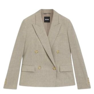 HUGO BOSS Femme, Vestes, Beige, Taille: 46 FR Blazer Jaleto9