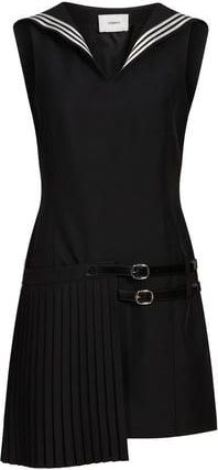 Coperni Robe mini asym&eacute;trique &agrave; col marin