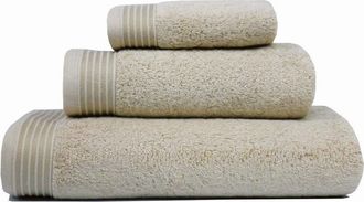 Framsohn Handtuch Premium Oxford Tan - Beige 50 x 100 cm