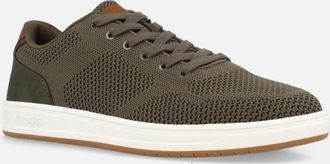 Wrangler Sneaker WRANGLER RONALD MEN LOW, Herren, Gr. 40, schwarz olive, Synthetik, Textil, Schuhe Sneaker