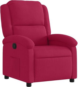 vidaXL Relaxsessel Weinrot Samt - Vidaxl