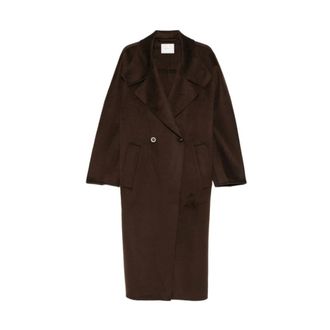 Lisa Yang Manteau &agrave; double boutonnage - Femme - Manteaux - Brun - Taille: 40 FR