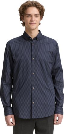 Tom Tailor Herren 1041396 Hemd, 38382-Navy Shades Check Print, XL