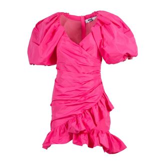 Msgm Ottoman Mini Kleid - - Dresses - Damen - Rosa - S