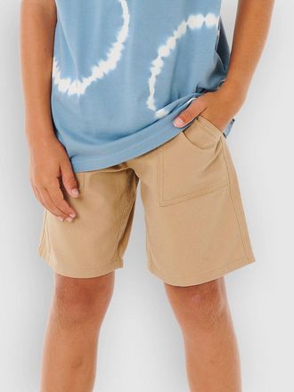 Rip Curl Hyped Canvas Kids Shorts khaki sand
