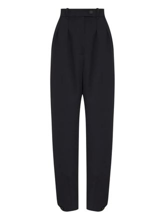 Gloria Coelho button-detail trousers - Schwarz