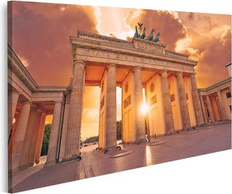 Islandburner Prime Bild auf Leinwand Berlin Brandenburger Tor Sonnenuntergang Bilder Wandbilder Poster
