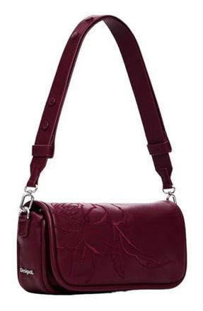 Desigual Sac de corps cross en PU pour femme, rouge, rouge
