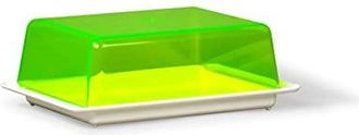 Kimmel Butterdose, Kunststoff, weiß/transparent grün, weiß/ transparent grün