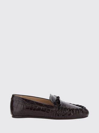 Stuart Weitzman Mocassins Britt en cuir emboss&eacute; crocodile avec naud