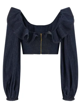 Zimmermann Aster Blouse - Navy