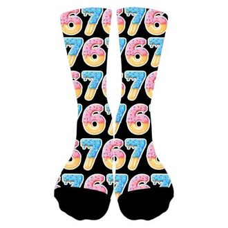Generic Chaussettes Rigolotes Femme Funny Socks Chaussettes Crew Originales Pour Adultes Designs Graphiques Amusants Longueur Mi-Mollet Confortables Et D&eacute;cont