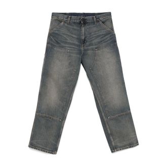Carhartt Work in Progress Homme, Jeans, Bleu, Taille: W32 Jean Bleu &agrave; Double Genou