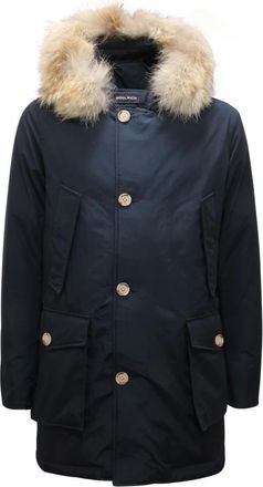 Woolrich Homme, Vestes, Bleu, Taille: L Parka Détachable Arctic en Bleu
