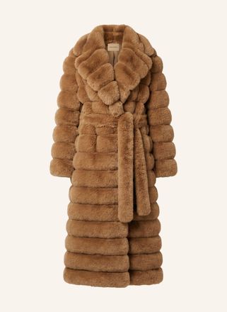 Americandreams Americandreams Faux Fur Coat Long Leelai braun