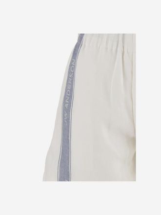 J.W.Anderson Womens Linen Trousers White Short